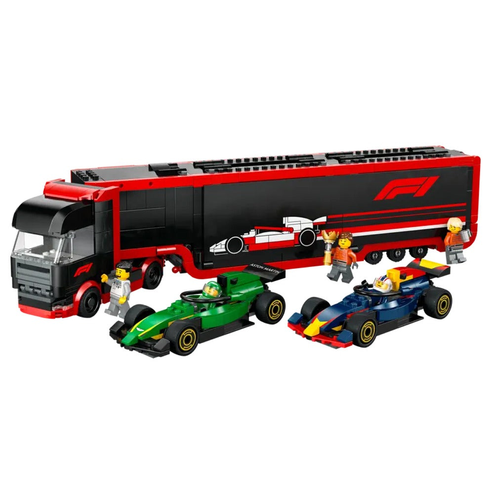 Camión de F1® con Coches de F1® RB20 y AMR24 – Bricks Store Ecuador